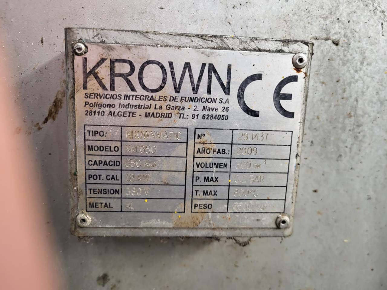 Krown Krownmatic KM 650 dosing furnace O1759, used | O1759