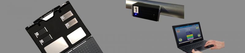 Tie bar measuring system with wireless sensors or sensor cables