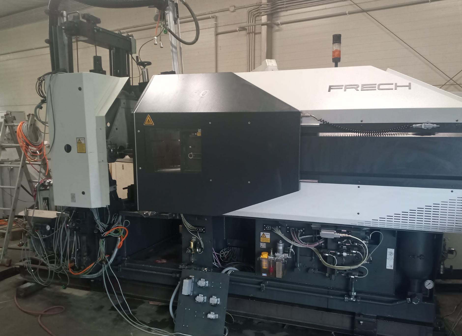 Inspection of a Frech W80 hot chamber die casting machine