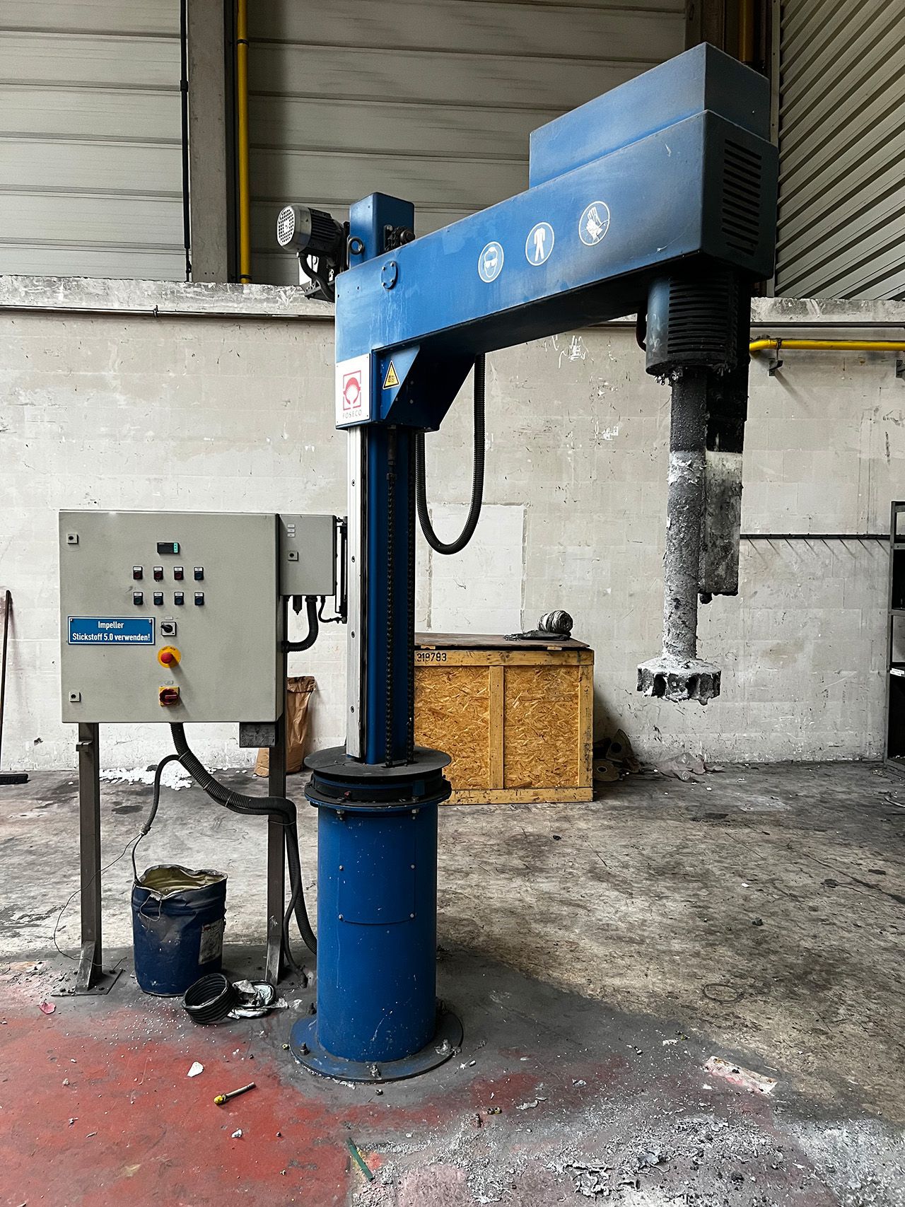 Foseco Rotostativ 1-6321 degassing unit ZU2237, used | ZU2237